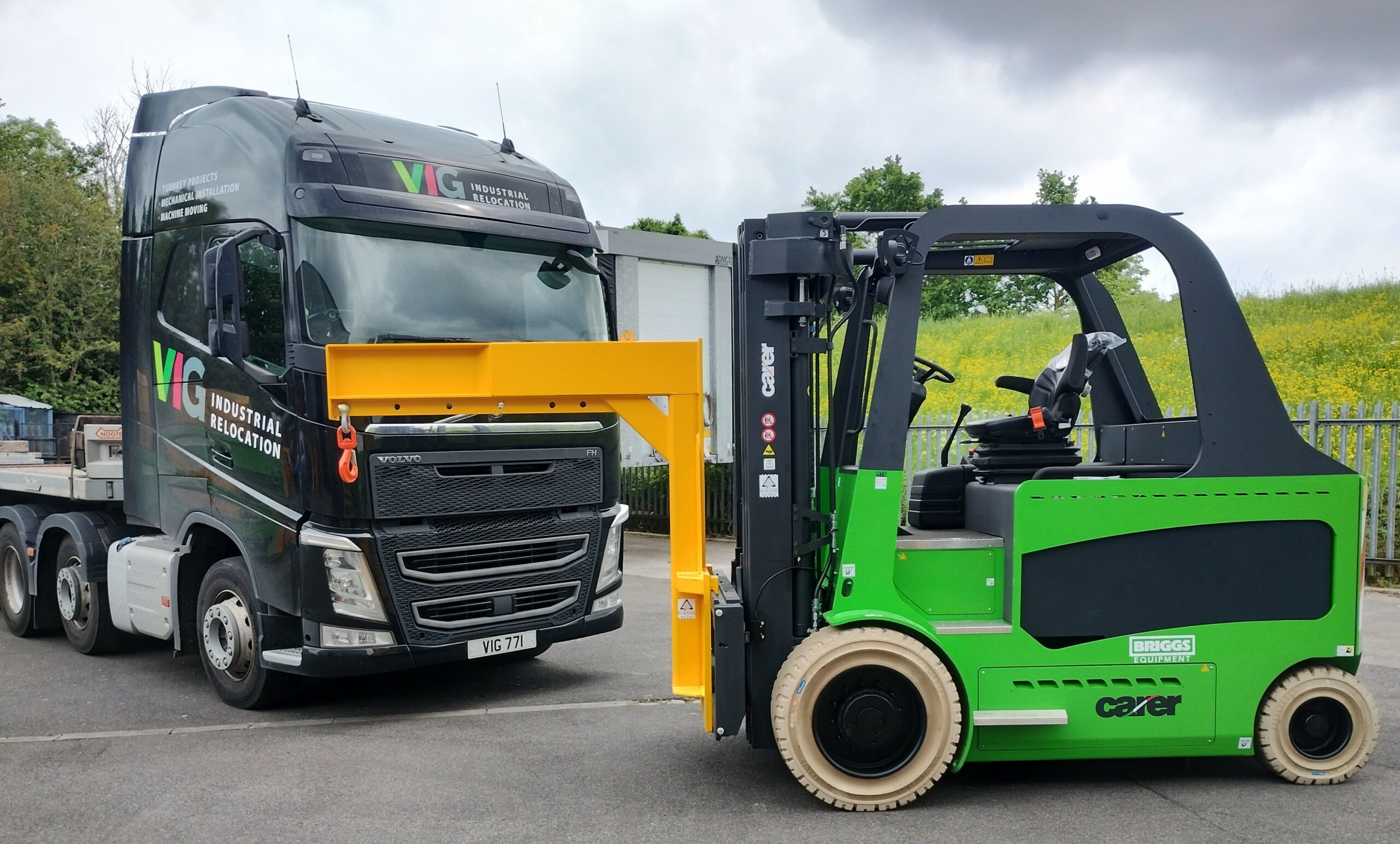 New Carer Electric Trucks help support VIG’s operations - Briggs Equipment